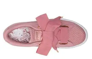PUMA Basket Heart Woven Rose Sneakers - Pink