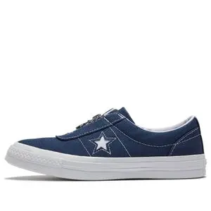 CONVERSE One Star Navy Zipper Low Top Sneakers - Blue