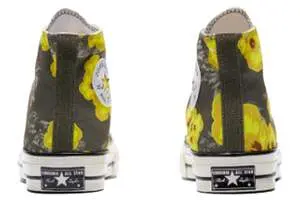 CONVERSE Chuck 70 Hi 'paradise Floral' Lace Up Sneakers - Yellow/gray