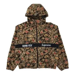Supreme Gore-tex Printed Hooded Jacket - Black
