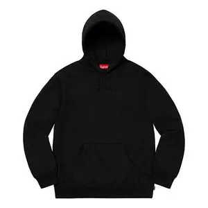 Supreme Rhinestone Script Hooded Sweatshirt - Black