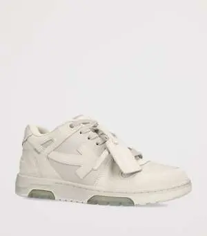 Off-White Suede Out Of Office Sneakers - Beige