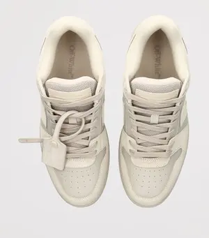 Off-White Suede Out Of Office Sneakers - Beige