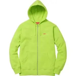 Supreme Small Box Zip Up Hoodie - Lime Green