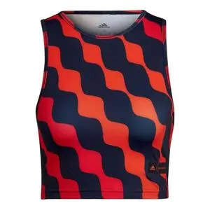 Adidas X Marimekko Train Icons Print Tank Top - Orange/navy