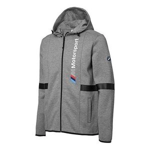 PUMA X Bmw Motorsport Hooded Zip-up Jacket - Grey/black