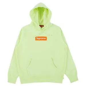 Supreme Box Logo Hooded Sweatshirt - Pale Lime
