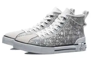 LI-NING X Star Wars Canvas Hi Shoes - Grey/white