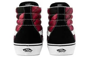 VANS Sk8-hi Retro Casual Skate Shoes - Black/red