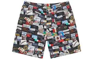Supreme Ss21 Labels Pique Short - Multi-color