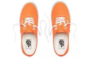 VANS Authentic Flame Sneakers - Orange/white