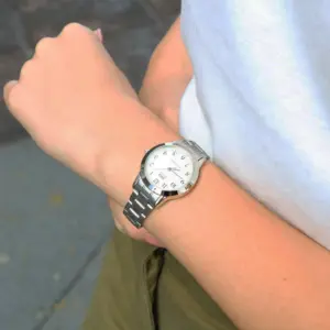 Casio Stainless Steel Quartz Analog Watch - Silver