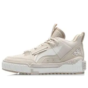 LI-NING No.258 Mid Top Sneakers - White/grey/pink
