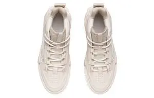LI-NING No.258 Mid Top Sneakers - White/grey/pink
