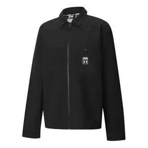 PUMA X The Hundreds Long Sleeve Zip Up Chore Jacket - Black