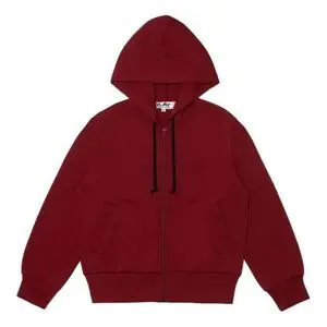 Play Comme Des Garcon X Invader Zipped Hoodie - Red