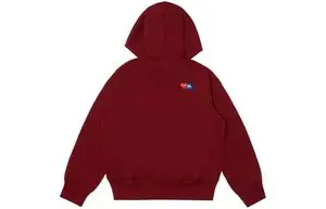 Play Comme Des Garcon X Invader Zipped Hoodie - Red