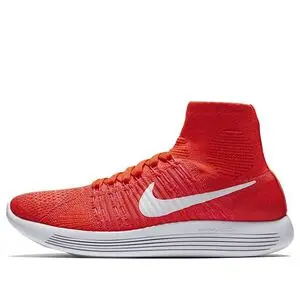 Nike Lunarepic Flyknit High Top Sneakers - Red