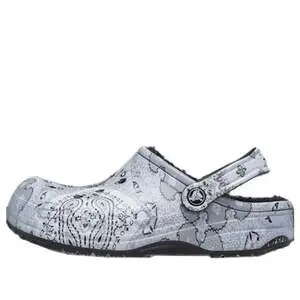 CROCS Crocs Classic Clogs With Bandana Print Grey