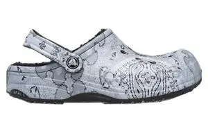 CROCS Classic Clogs With Bandana Print - Grey