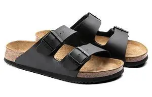BIRKENSTOCK Arizona Prof Birko-flor Sandals - Black
