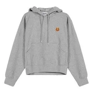 Kenzo Small Tiger Head Hoodie - Gray