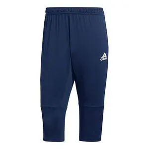 Adidas Soccer/football Training Running Sports Cropped Pants - Blue