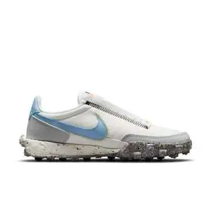 Nike Waffle Racer Crater Sneakers - Gray/white/blue