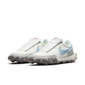 Nike Waffle Racer Crater Sneakers - Gray/white/blue