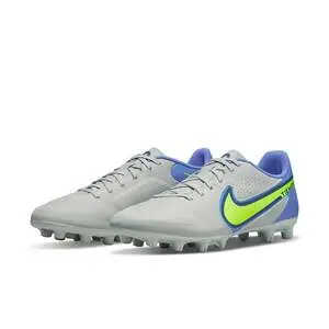 Nike Tiempo Legend 9 Academy Hg Hard Ground Soccer Cleats - Gray/green/blue