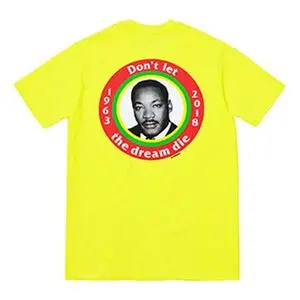 Supreme Ss18 Mlk Dream Bright Tee - Yellow