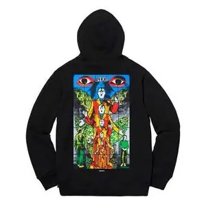 Supreme X Gilbert X George Life Hooded Sweatshirt - Black/multi-color