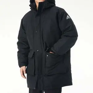 Adidas Hooded Down Jacket - Black
