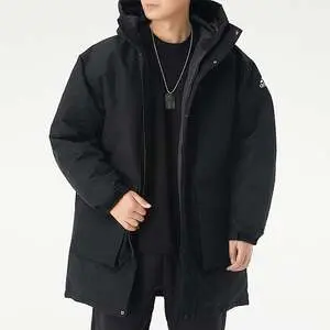 Adidas Hooded Down Jacket - Black