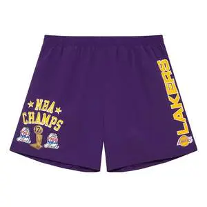 Mitchell & Ness X Nba Team Heritage Woven Short 'los Angeles Lakers - Purple