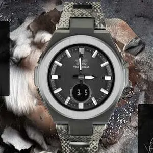Casio Baby-g Tough Solar Watch With Snakeskin Detail