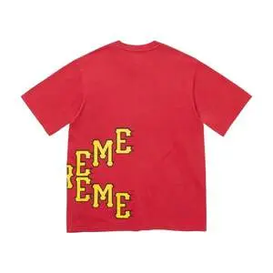 Supreme Ss26 Cracked Spellout S/s T-shirt - Red