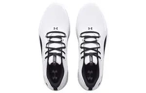 Under Armour Charged Draw 2 Spikeless Golf Shoes - White/black