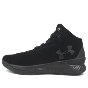 Under Armour Curry 1 Lux Mid Suede High-top Sneakers - Black