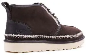 UGG Neumel Stitch Fleece Lined Ankle Boots - Brown
