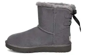UGG Mini Continuity Bow Boots - Gray