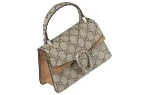 Gucci Dionysus Mini Top Handle Bag - Beige/ebony