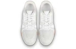 LOUIS VUITTON Trainer Sneakers - White/orange
