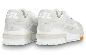 LOUIS VUITTON Trainer Sneakers - White/orange