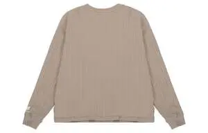 NEW BALANCE Casual Rib-knit Long Sleeve Top
