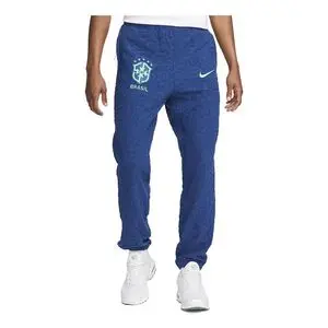 Nike Brazil French Terry Football Tracksuit Bottoms - Blue