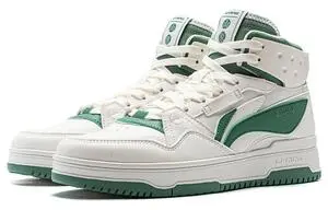 LI-NING High Top Sneakers - White/green