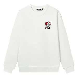 FILA Graphic Print Pullover - White/black/red