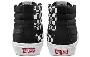 VANS Og Style 138 Lx Checkerboard High Top Sneakers - Black