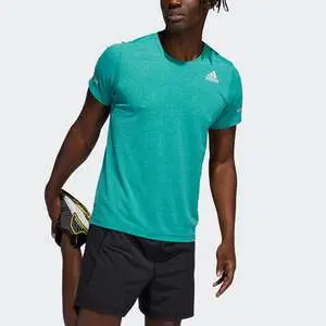 Adidas Elevate Train T Training Sports Quick Dry Short Sleeve - Green